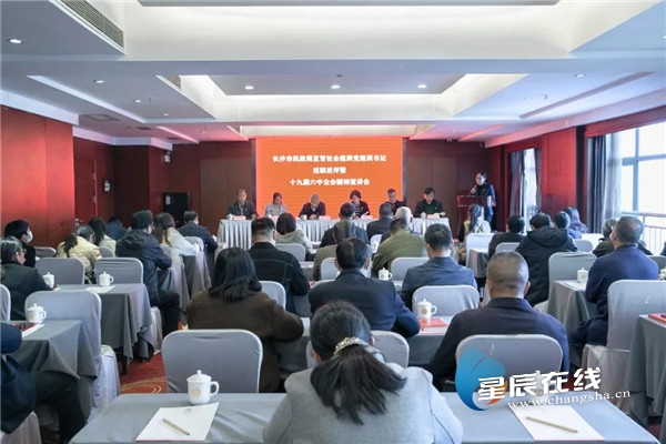 长沙市民政局直管社会组织党组织书记述职述评暨十九届六中全会精神宣讲会顺利召开
